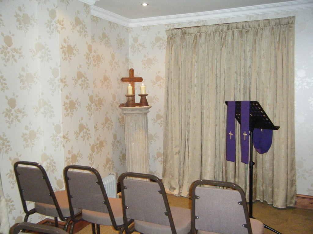 Chapel for a funeral service in Sutton Coldfield